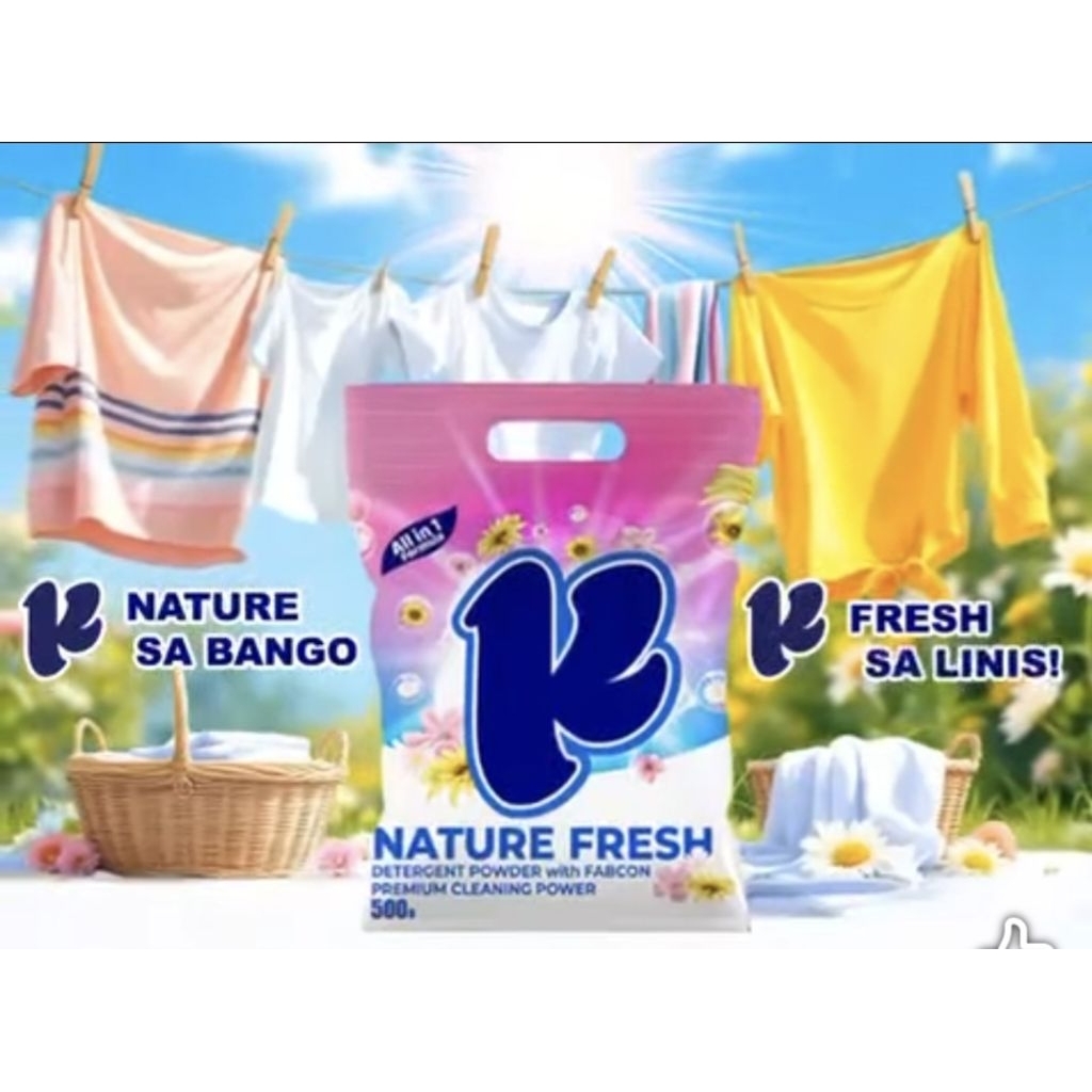 K NATURE FRESH POWDER LAUNDRY DETERGENT 500g | Shopee Philippines