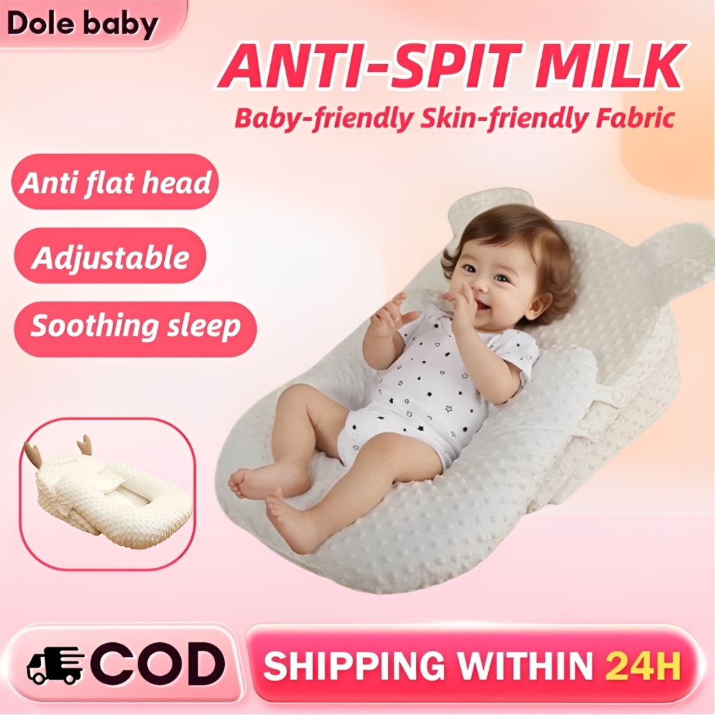 Baby Pillow Set For Newborn Ajustable Anti-spill Milk Prevent Flat Head ...