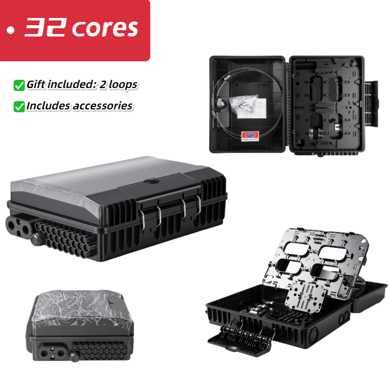 32 core Fiber Optic splitter box outdoor waterproof FTTH Nap box ...