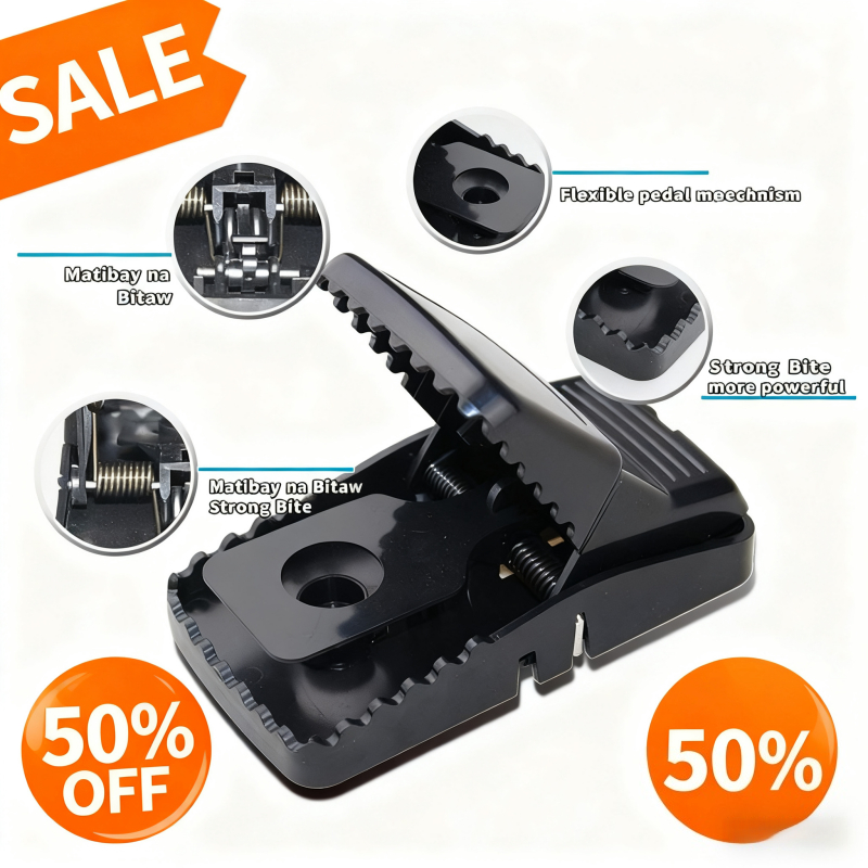 Upgraded Large Mousetrap High Sensitive Snap Reusable Plastic Rat Traps ...