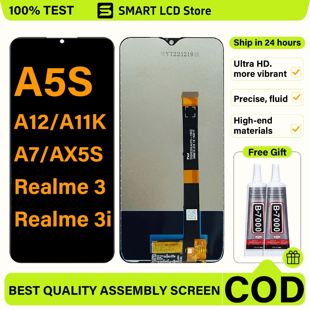 LCD For OPPO A5S / A12 / A7 / AX5S / A11K / Realme3 /3i Display Screen ...