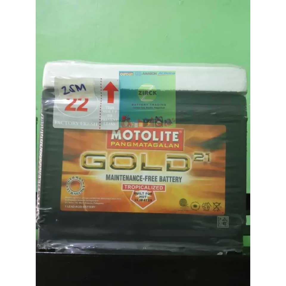 MOTOLITE GOLD 2SM maintenance free battery | Shopee Philippines