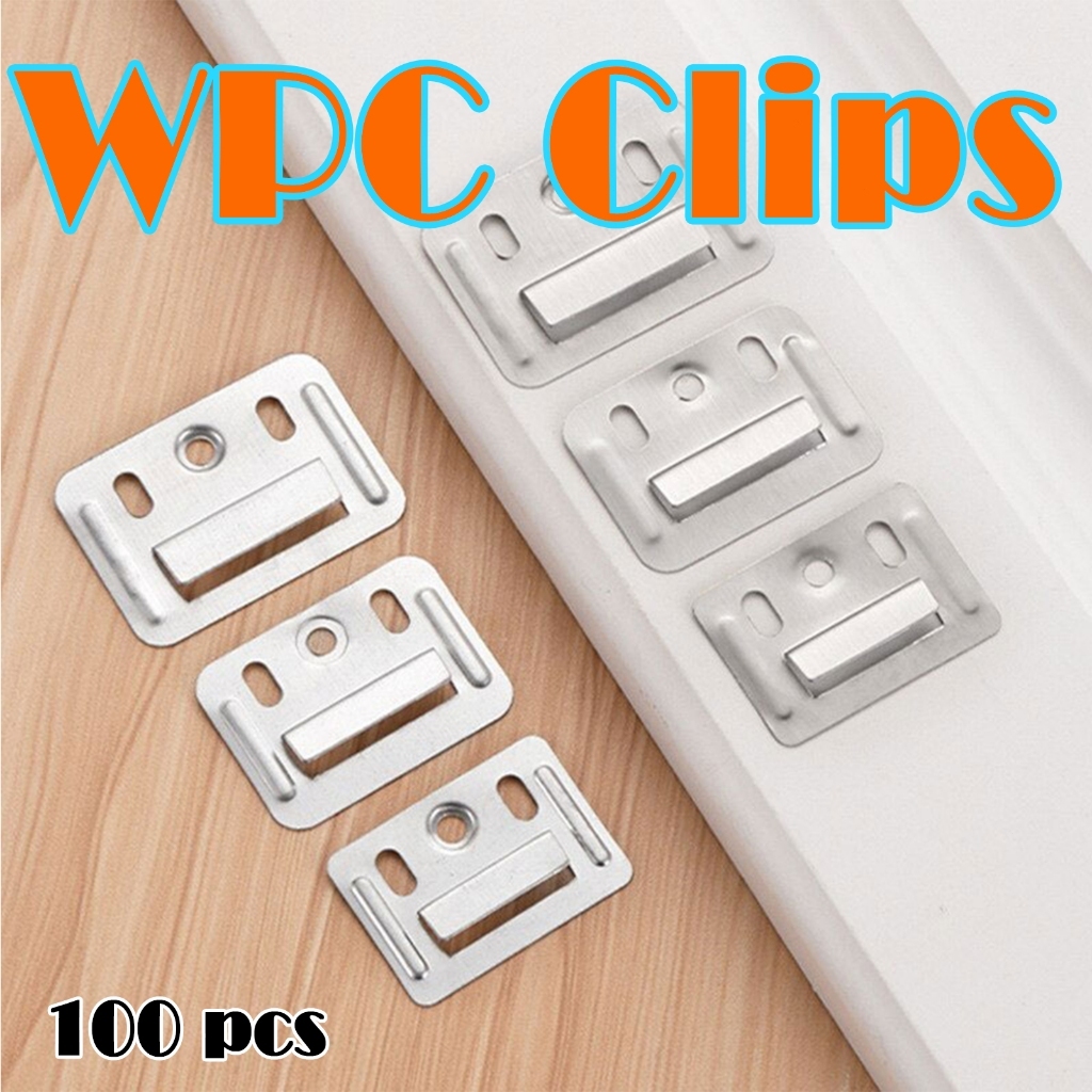 200/400pcs Fluted Panel Metal Clips | WPC Wall & Ceiling Cladding ...