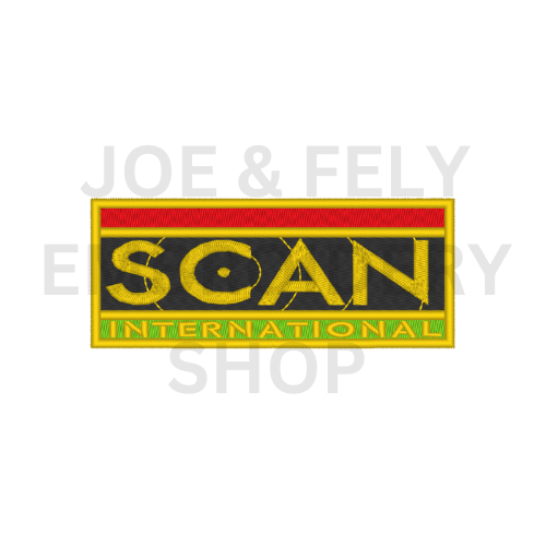 SCAN INTERNATIONAL COMPUTERIZED EMBROIDERY PATCH (W & W/o VELCRO ...