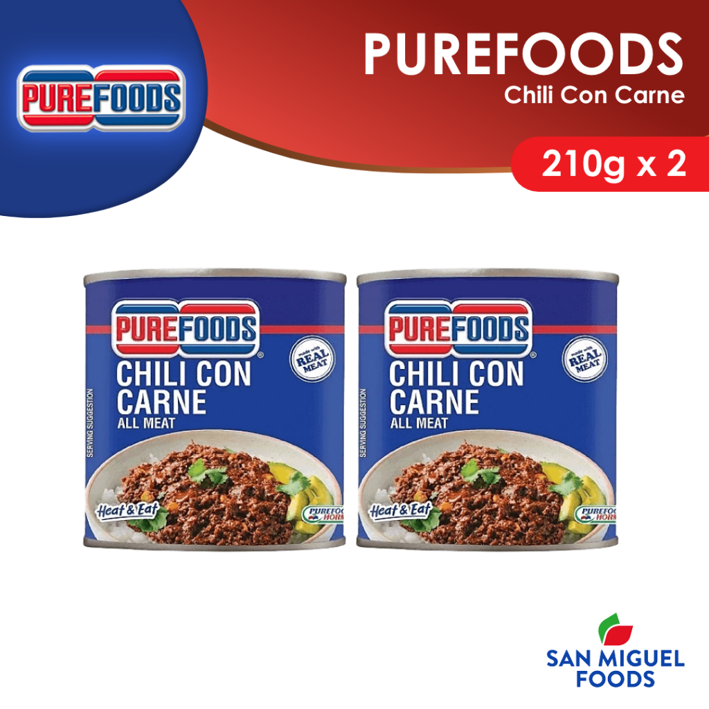 Purefoods Chili Con Carne (210g) Set of 2 | Shopee Philippines