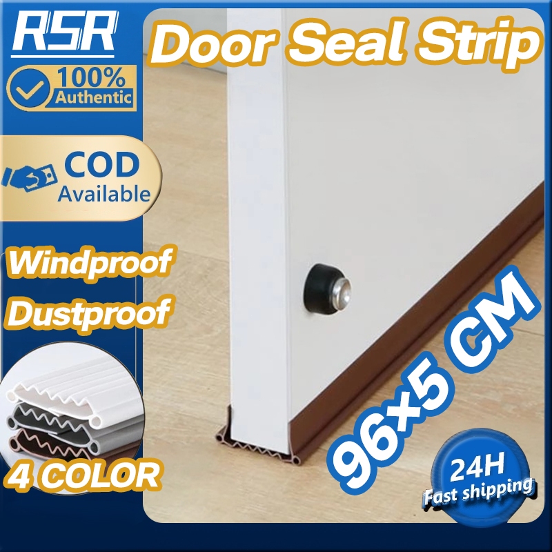 96cm Self-Adhesive Door Bottom Seal Strip, Windproof Soundproof ...