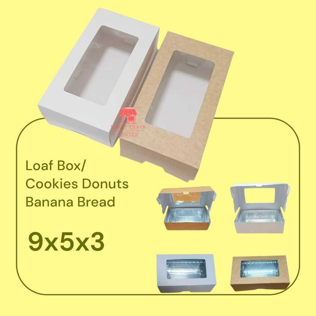Box 9x5x3 Pastry Box/Loaf Box M/Cookies Banana Box Fit for Aluminum Foi ...