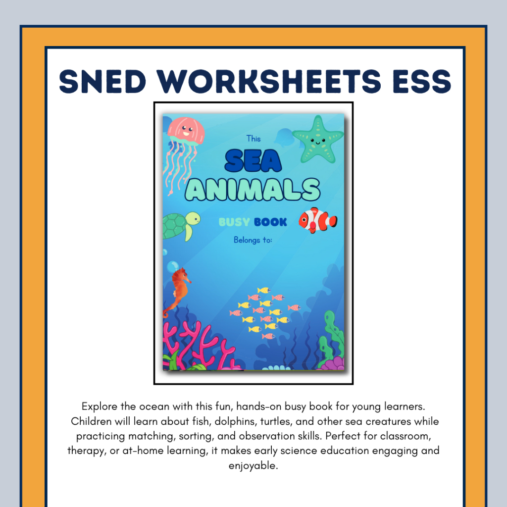 Sea Animals Busy Book for Young Learners: Fun, Hands-On Activities to ...