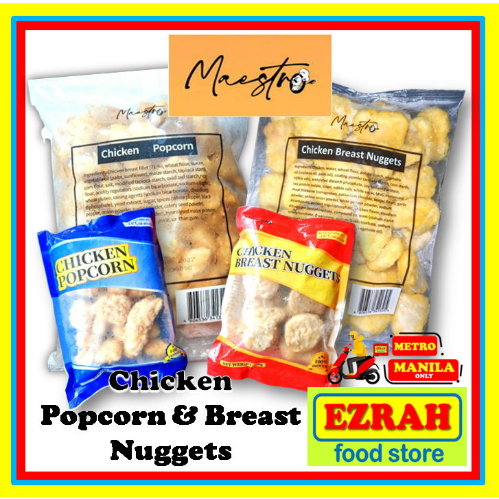Maestro Chicken Popcorn & Breast Nuggets 200g 1kg | Shopee Philippines
