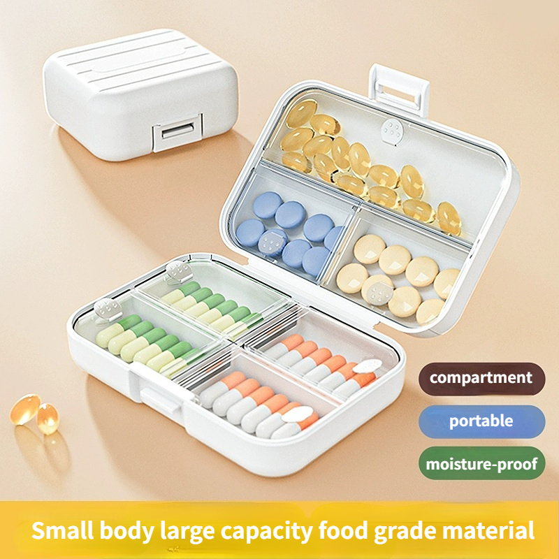 Portable medicine box drug packaging and storage box tightly sealed ...