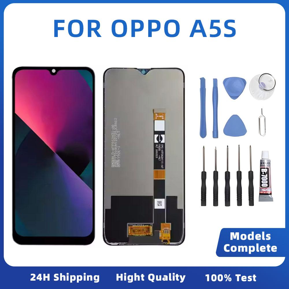 FOR OPPO LCD A5s/A12/3I LCD Digital Touch Screen Display Frame Assembly ...
