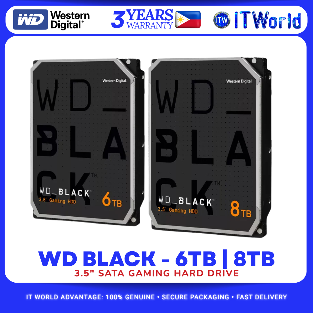 Western Digital WD Black Series – WD6004FZBX / WD8002FZWX – Gaming HDD ...