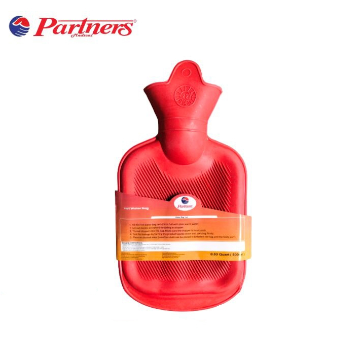 Partners Hot Water Bag / Hot Compress 500ml (Red) | Shopee Philippines