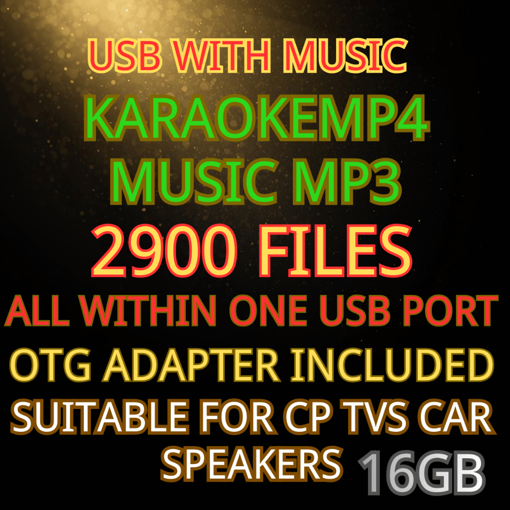 USB with a collection of 2900 karaoke and Music songs | Shopee Philippines