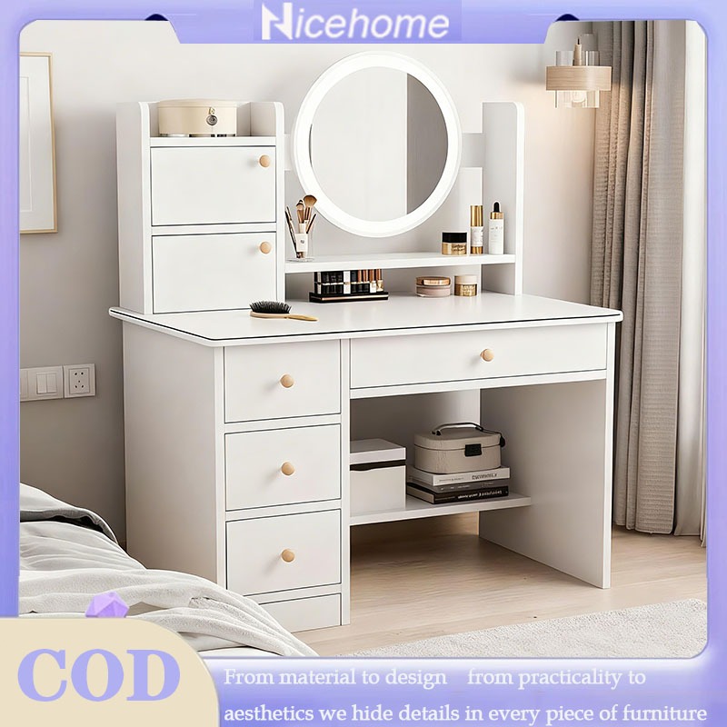 Dressing Table dresser Bedroom Minimalist Modern Ins Dressing Table ...