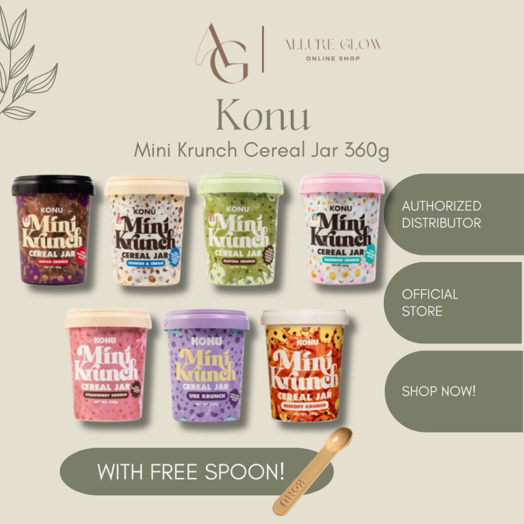 Konu Mini Krunch Cereal Jar Extra Big with Free Finger Spoon All ...