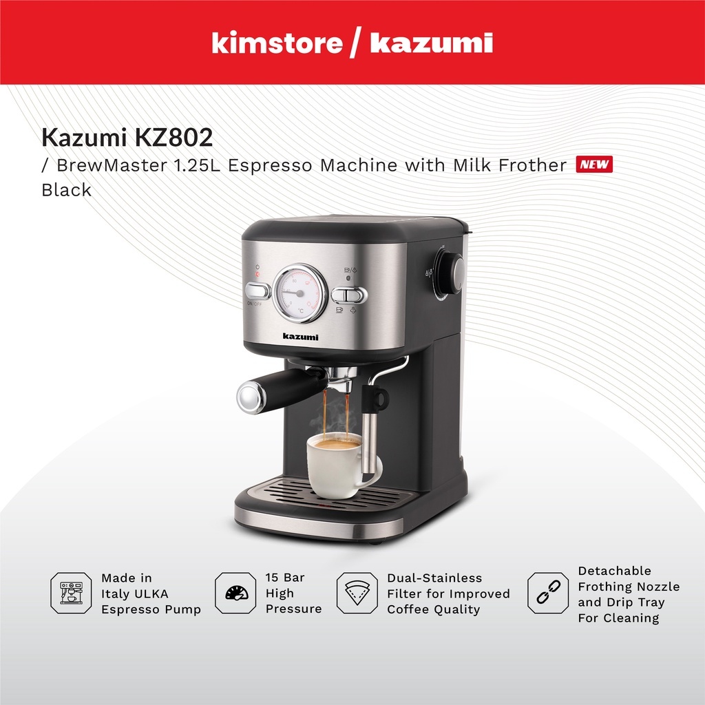 [Bundle] Kazumi KZ-802 BrewMaster + Kazumi KZ-KT4 + Kazumi Prescook | Shopee Philippines