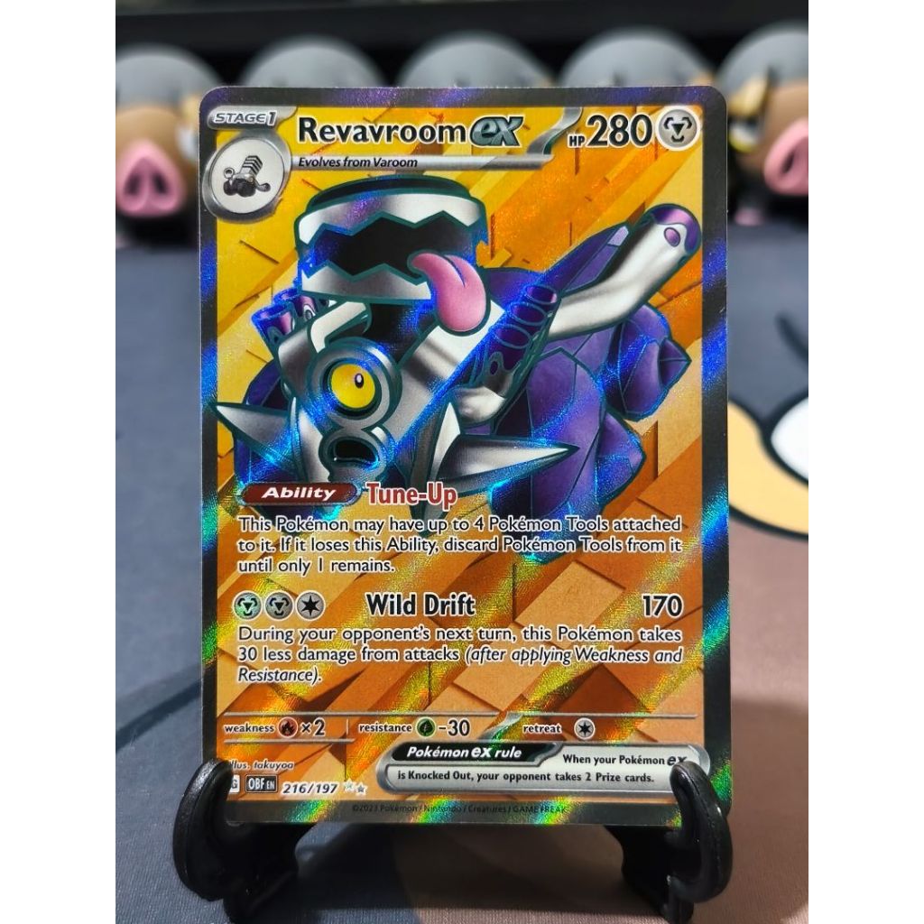 REVAVROOM EX 216/197 Full Art Secret Rare Obsidian Flames Pokemon TCG | Shopee Philippines