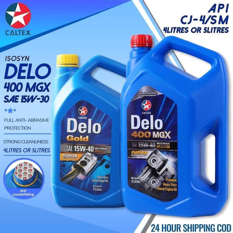 Caltex Delo Gold 400 MGX SAE 15W-40 4L/5L/18L Heavy Duty Diesel Oil ...