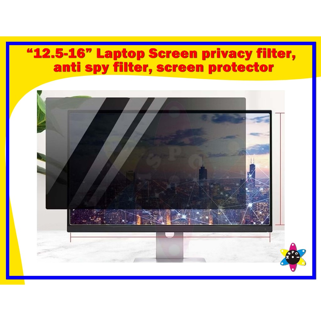 “12.5-16” Laptop Screen privacy filter, anti spy filter, screen ...