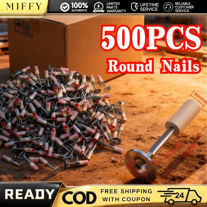 100pcs Round Nail Gun Mini Rivet Gun Bullet Nail Gun Concrete Fire Nail ...