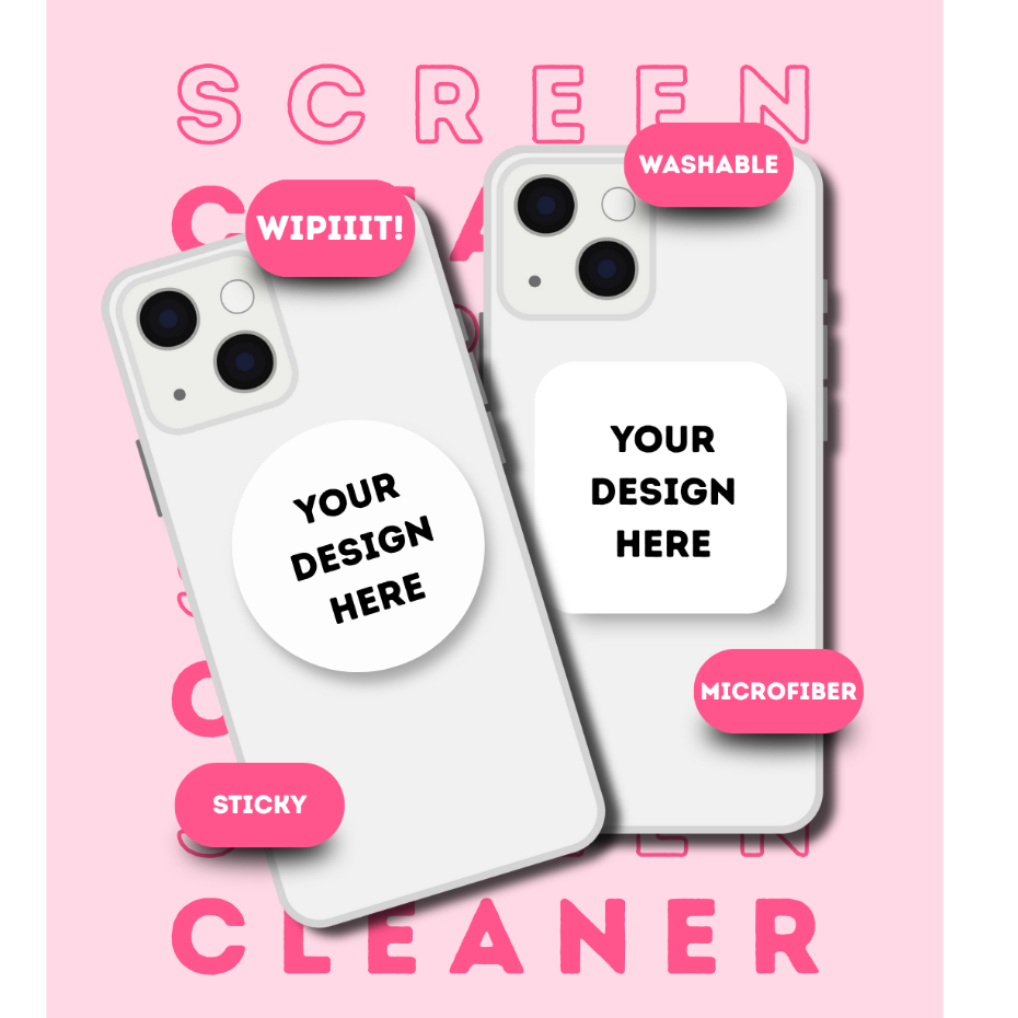 Custom Wipiiit Sticker Microfiber Screen Cleaner + FREE Custom Card ...