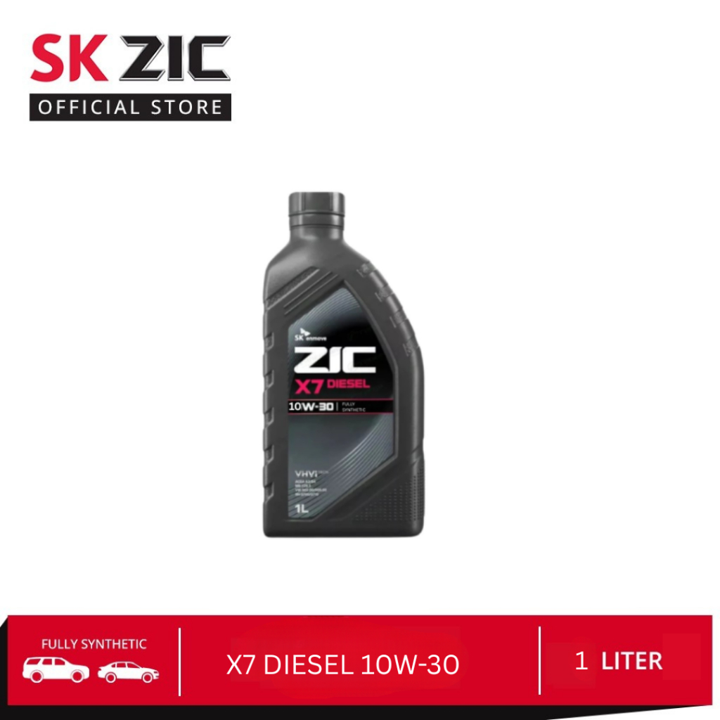 SK ZIC X7 DIESEL 10W-30 1 Liter Fully Synthetic Engine Oil for CRDI ...