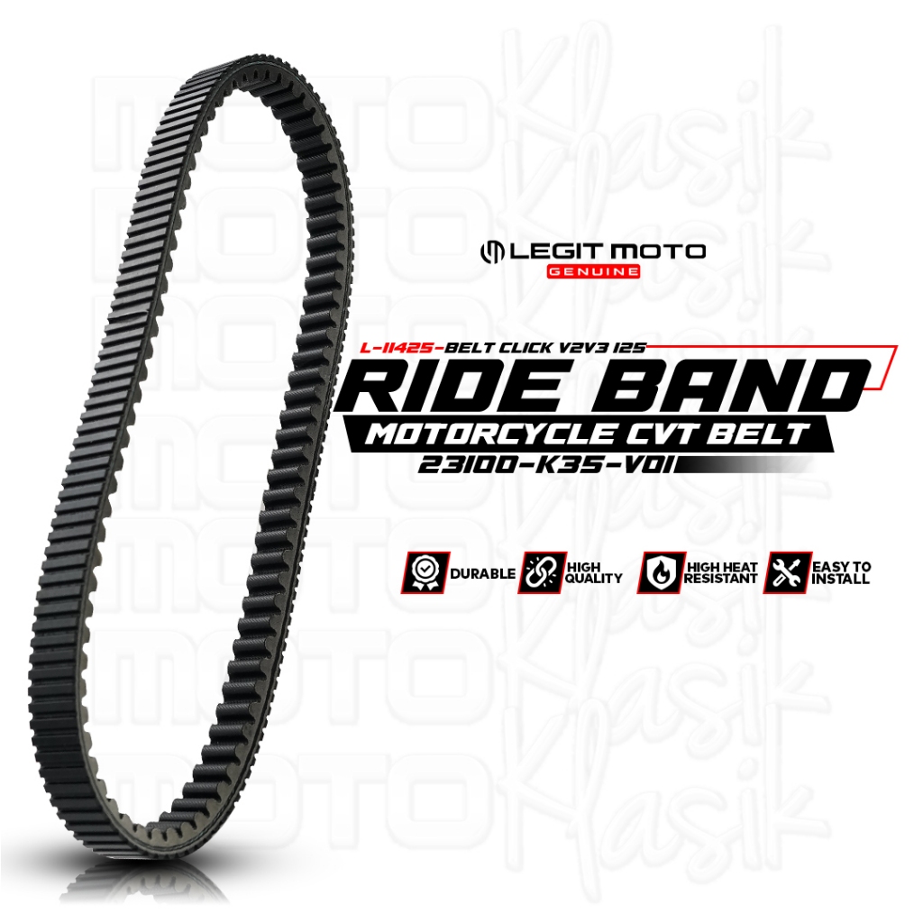LEGITMOTO MOTORCYCLE CVT BELT / RIDE BAND FOR CLICK/PCX/ADV/BEAT/NMAX ...