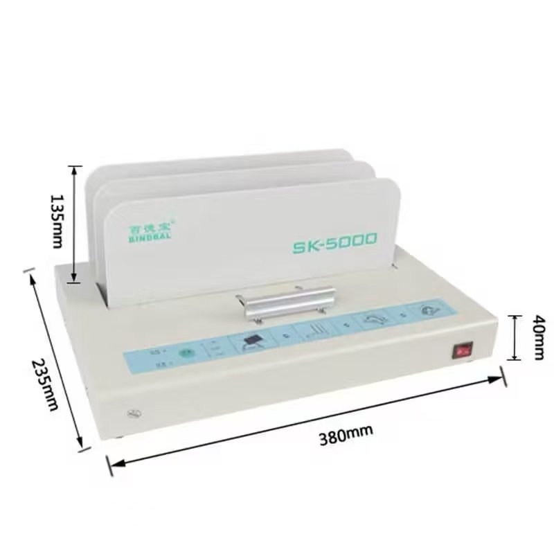 220V 50mm Hot Melt Binding Machine Automatic A4 Book Paper Sheet ...