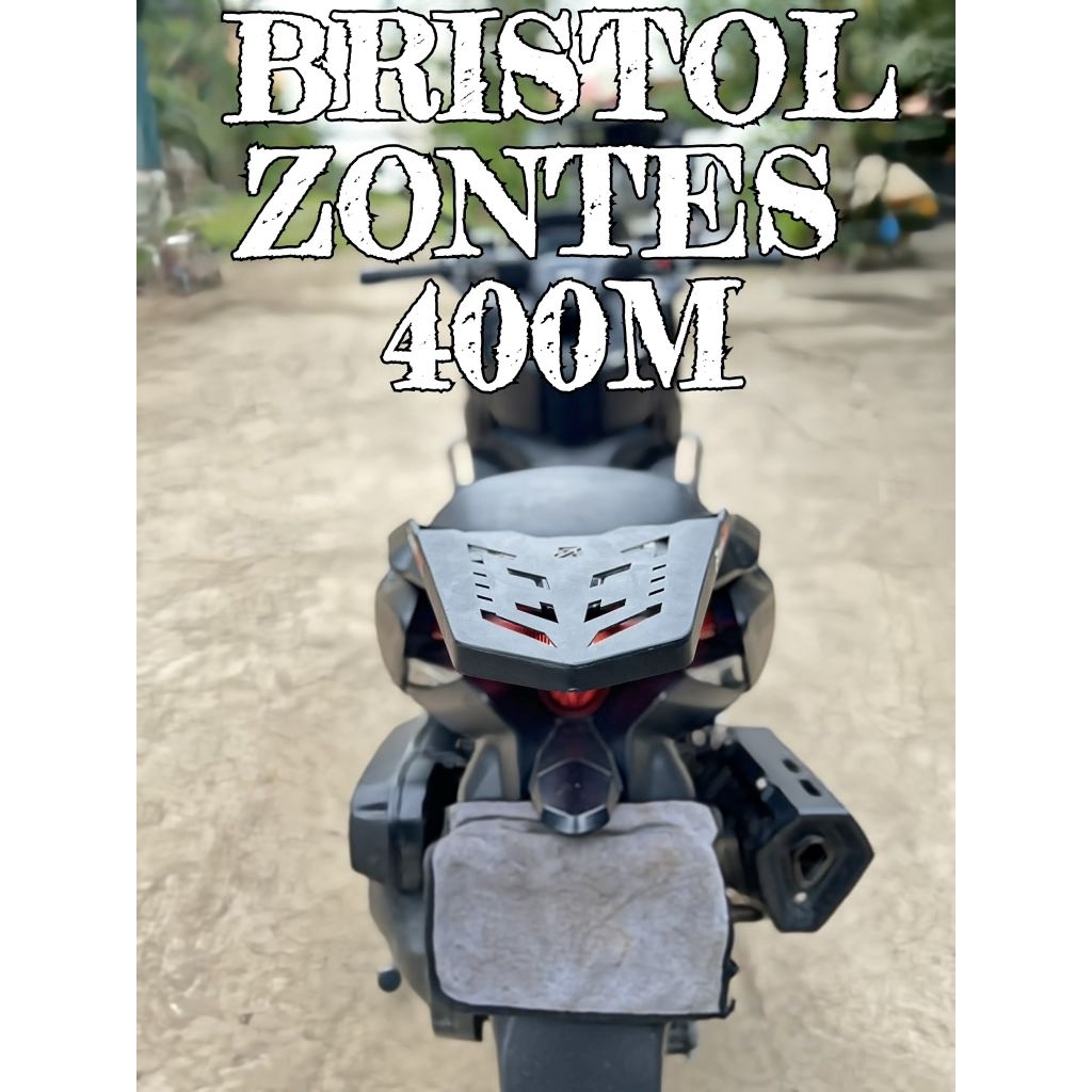 BRISTOL ZONTES 400M / TOPBOX BRACKET/ STAY GRAB BAR / LASER CUT PLATED ...
