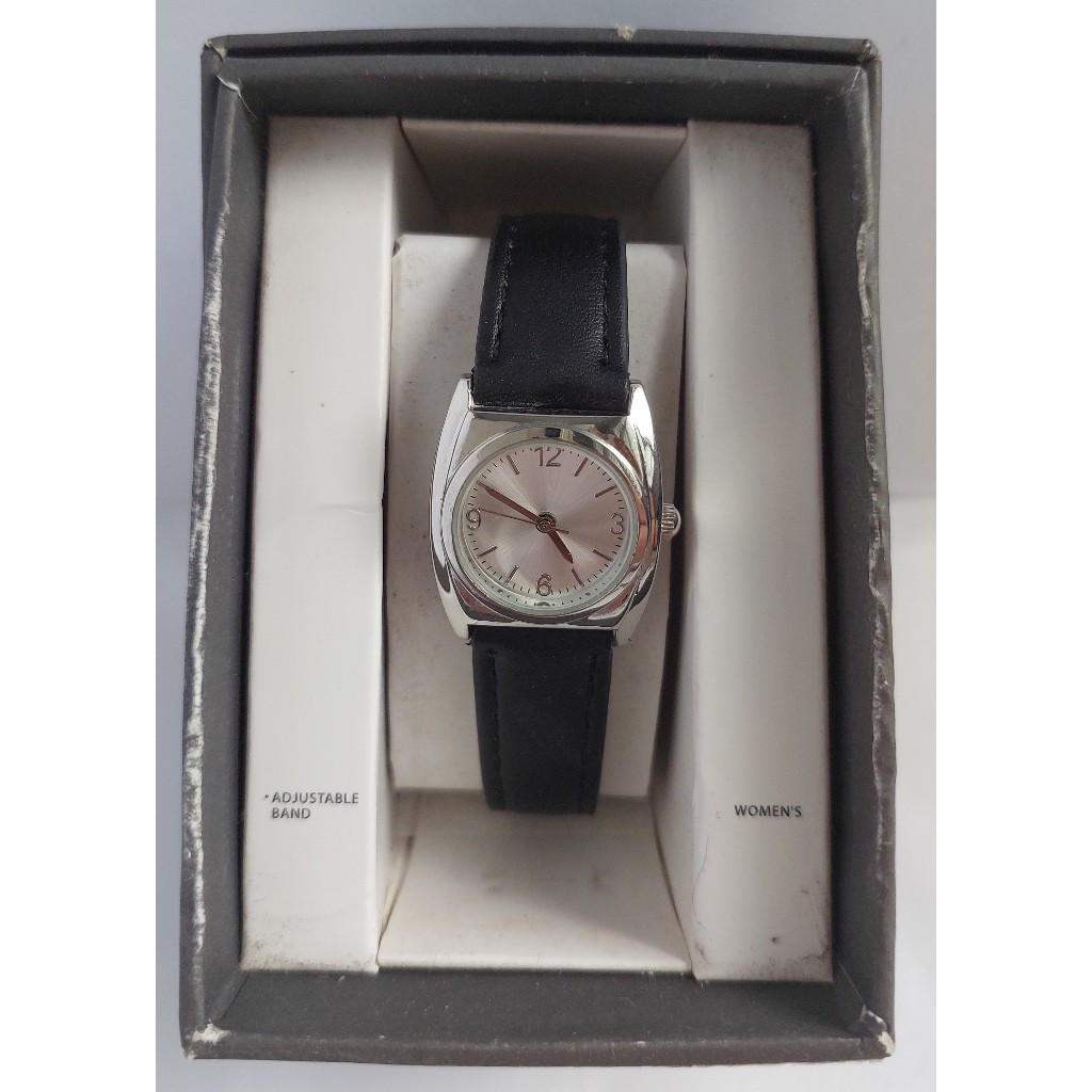 REDUCED! Mossimo Women's Watch with Black Leather Strap FMDMO530 NewUSA ...