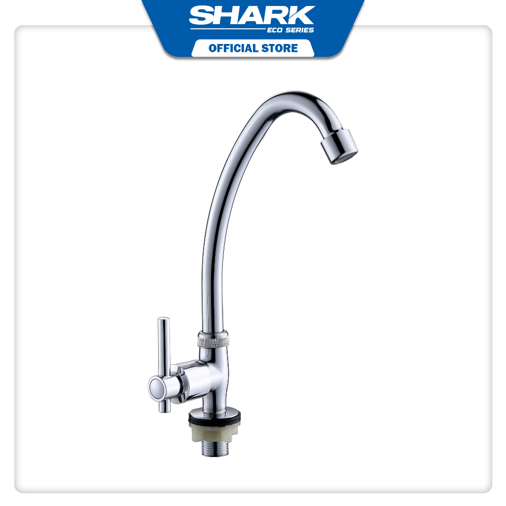SHARK Eco SE-1003 Gooseneck Kitchen Faucert Vertical Tap | Shopee ...
