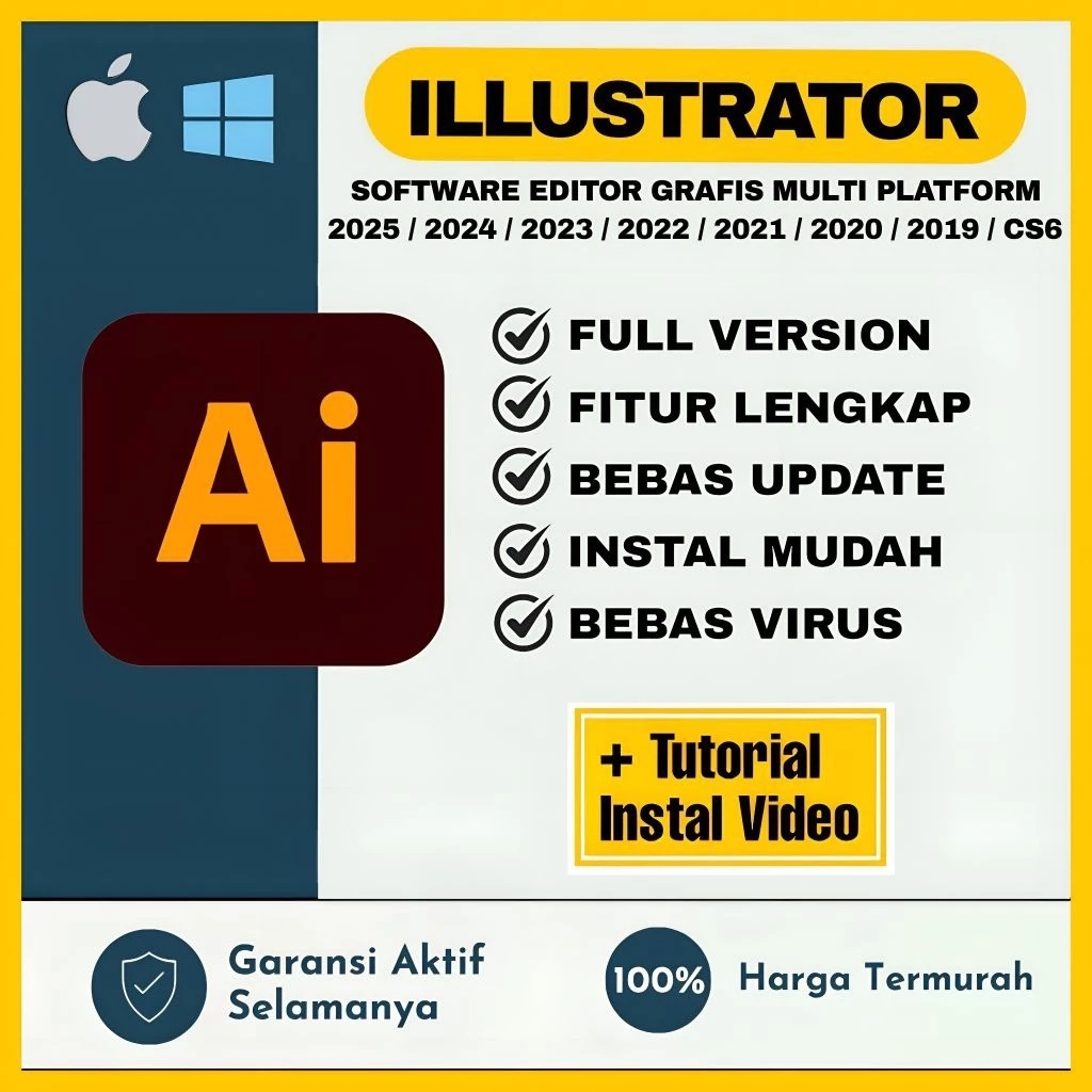 【Lifetime use】Illustrator 2025-2018 Full Version Lifetime | Windows ...