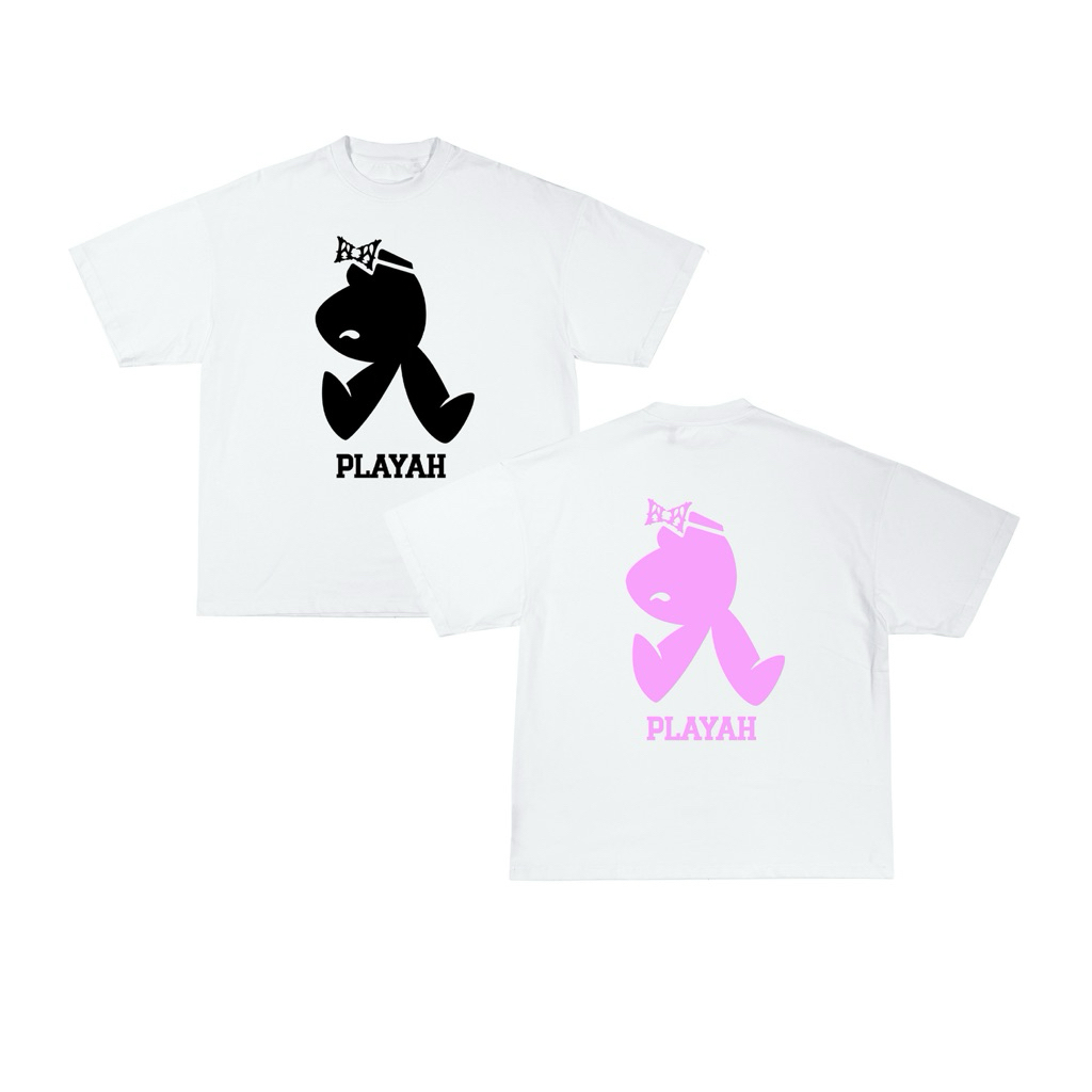 MOOLAH “PLAYAH” TEE IN WHITE | 240 GSM | OVERSIZE | SILKSCREEN | Shopee ...