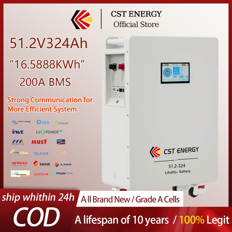 CST Energy 48V 324Ah LiFePO4 Lithium Battery,Floor Standing Battery ...