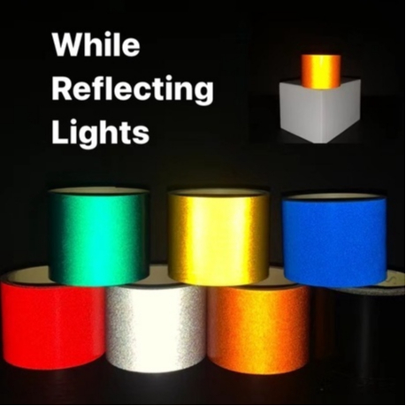 Reflectorized Sticker 6" inches -width x 50FT, 100FT, 150FT -length for ...
