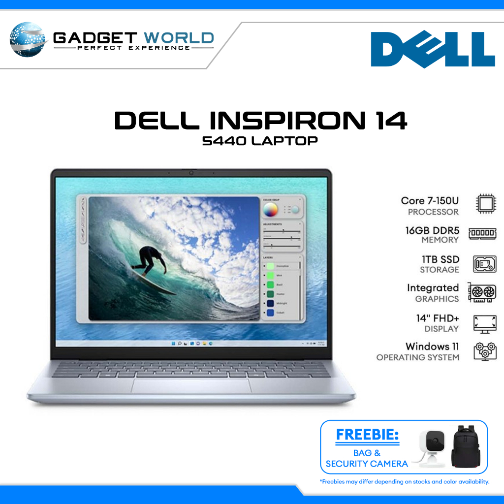 Dell Inspiron 14 5440 14" FHD+ Core 7-150U 16GB DDR5 / 1TB SSD ...