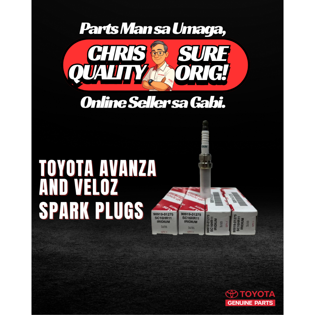 SPARK PLUGS IRIDIUM TOYOTA AVANZA AND VELOZ (SET OF 4) | Shopee Philippines