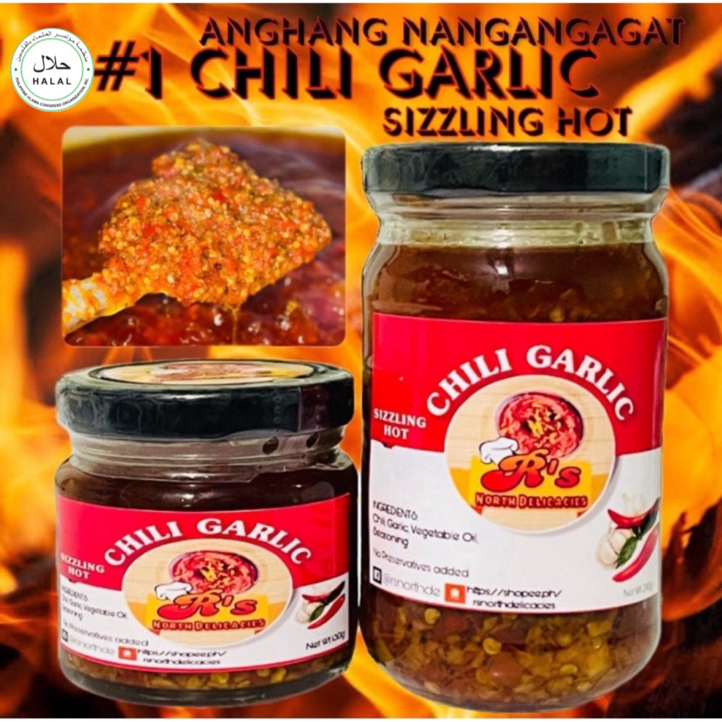 RSSHOPS Chili Garlic Sauce Oil PURE hot or Crispy 120/220ml Instant ...