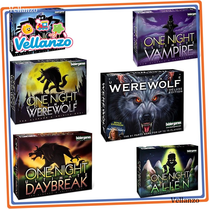 One Night Ultimate Werewolf,Alien,Deluxe (All English) Card Game I ...