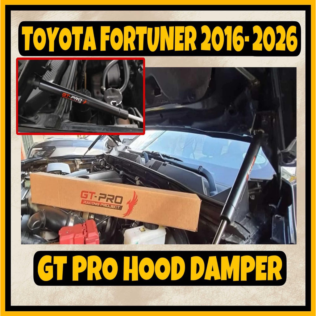 TOYOTA FORTUNER GT PRO HOOD DAMPER 2016 to 2026 | Shopee Philippines