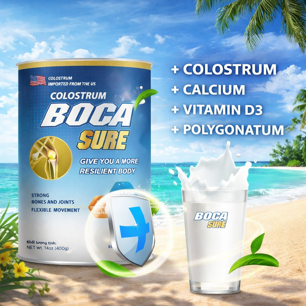 Original Boca Sure Colostrum Milk 400g – Bone & Joint Support | Shopee ...