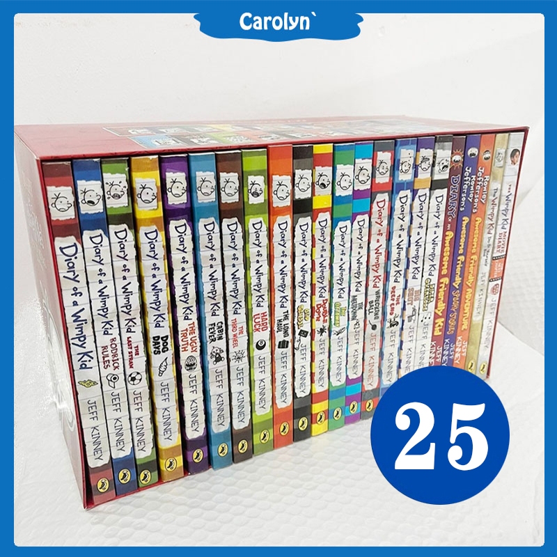 Diary Of A Wimpy Kid Collection 25 Books Boxed Set Comic Book English ...