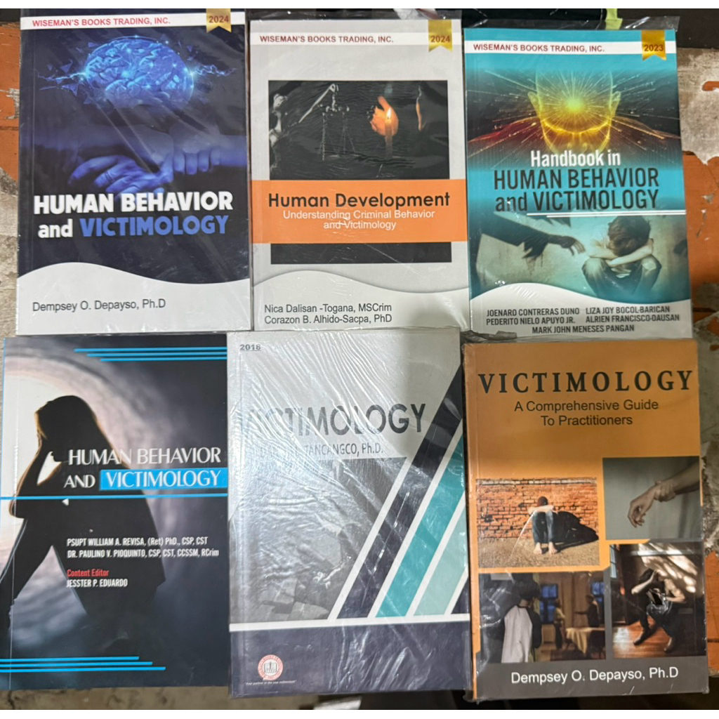 VICTIMOLOGY HUMAN BEHAVIOR BOOKS Year 2024/2023/2022/2020/2018 Brandnew ...
