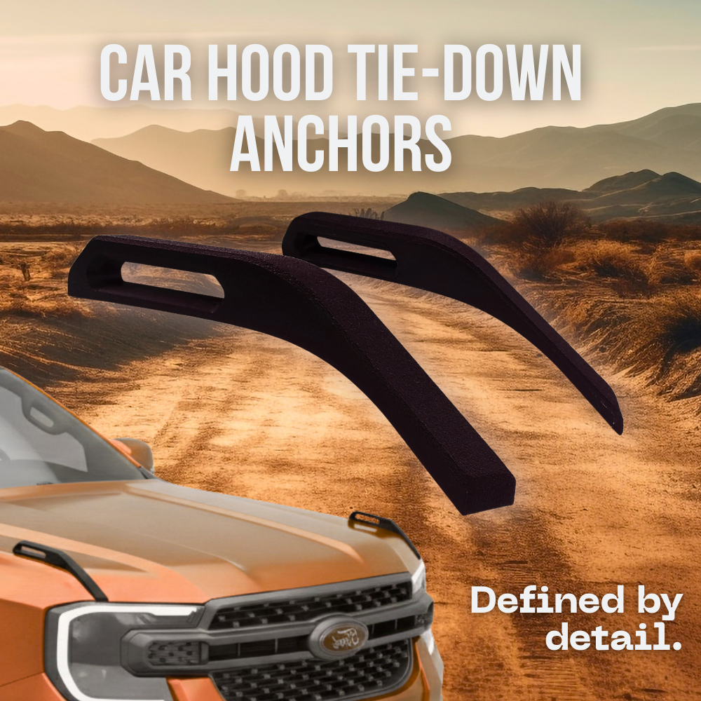 Next Gen Ford Ranger & Everest Hood Tie-Down Anchors outdoor off-road ...