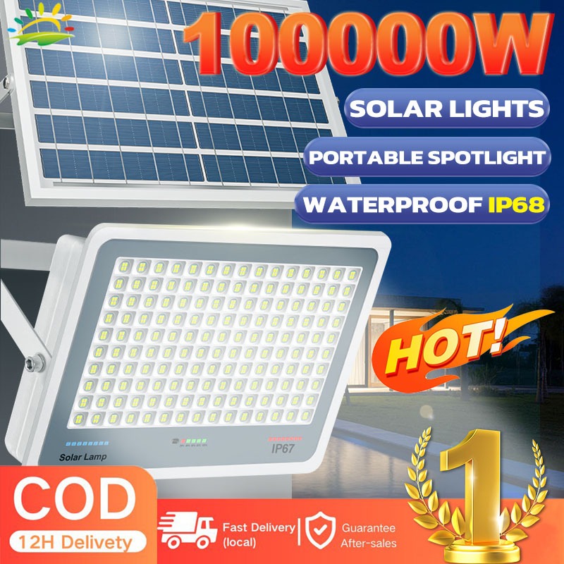 Buy1 Take1 Solar Flood Light Sensor LED Light Long Battery Life Outdoor ...