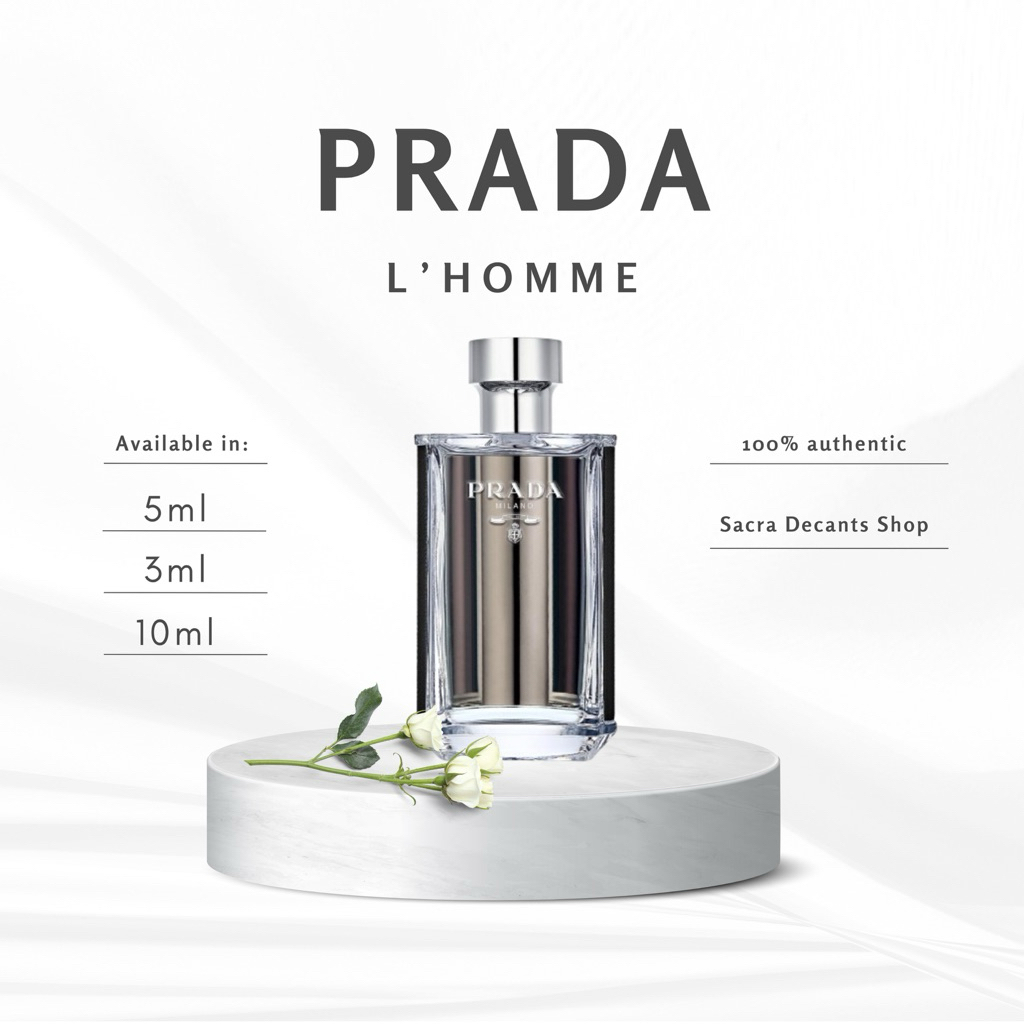 Prada L’Homme EDT Decant | Fresh Clean Office Scent | 3ml 5ml 10ml ...