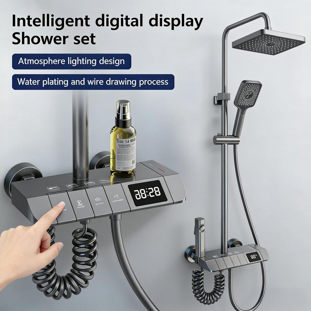 4 in 1 shower set hot and cold water shower set bathroom shower head ...