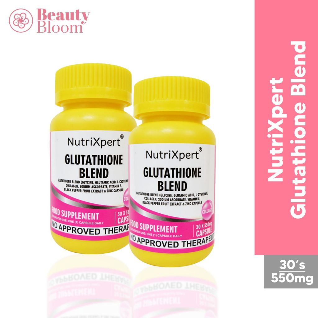 NutriXpert Glutathione Blend Capsule 550mg 30's | Bundle | Shopee ...