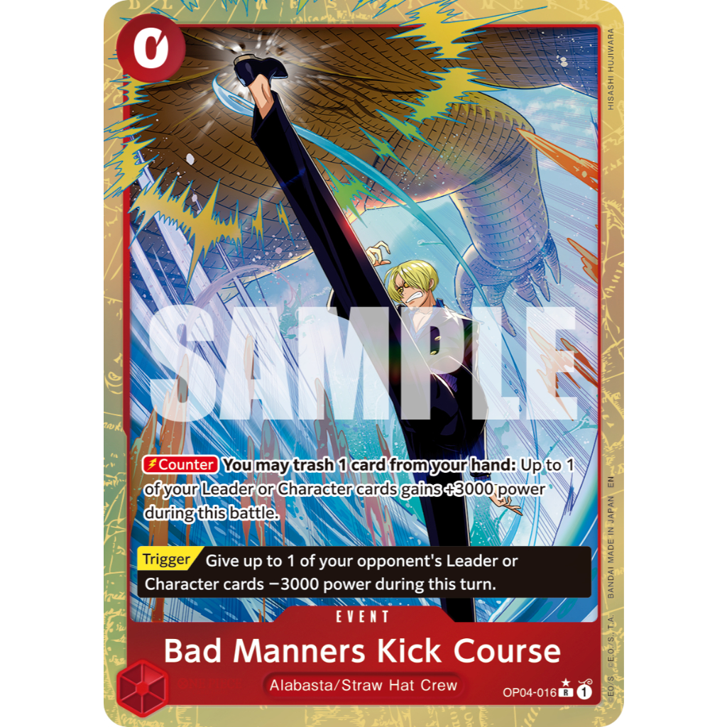 One Piece TCG Bad Manners Kick Course OP04-016[Japanese][R][AA ...